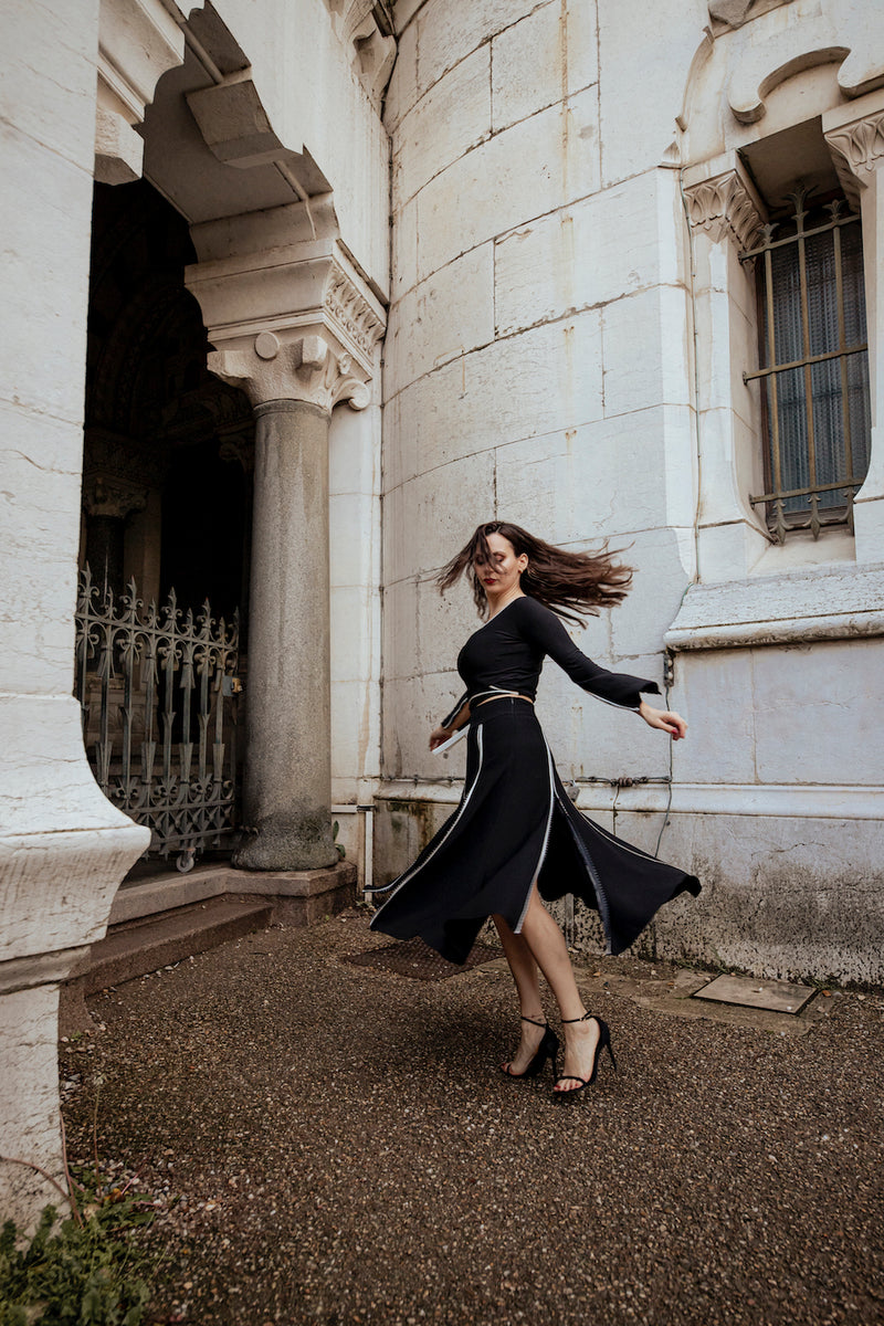 Touchline Tango Set-Dress / Flared Series Zips & Stones Series